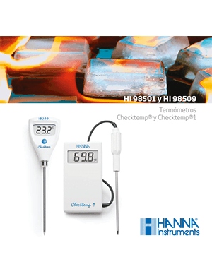Folleto Checktemp HI98501 HI98509 » HANNA® instruments Guatemala